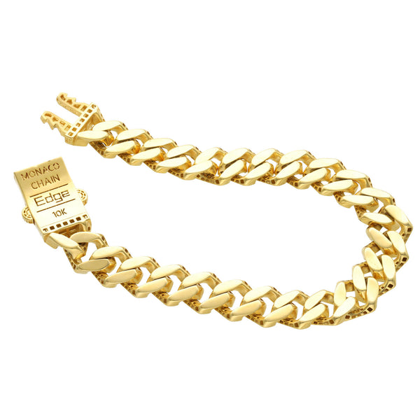 Monaco Edge Bracelet Collection | 10K Real Gold Jewelry – Veka Jewelry